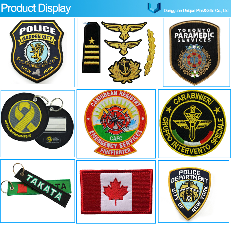High Quality Embroidery Logo for Hat, Embroidery Badge for Police Cap ...