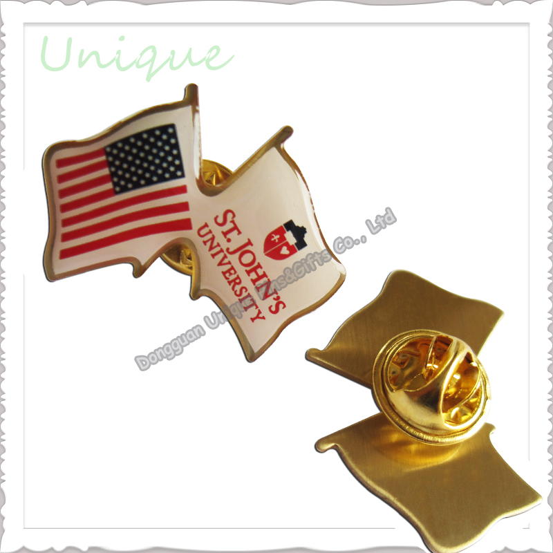Customize Offset Printed Lapel Pin, Die Struck Brass Brooch ...