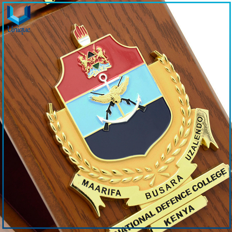 Wholesale Custom Design Metal Military Shield with Wood Box, Military ...
