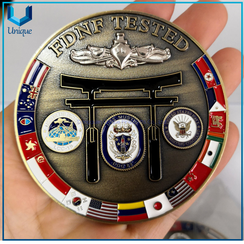 45MM USA NASA Cyber Crimes Coin, Metal Gold 3D Coin, Customize Design ...