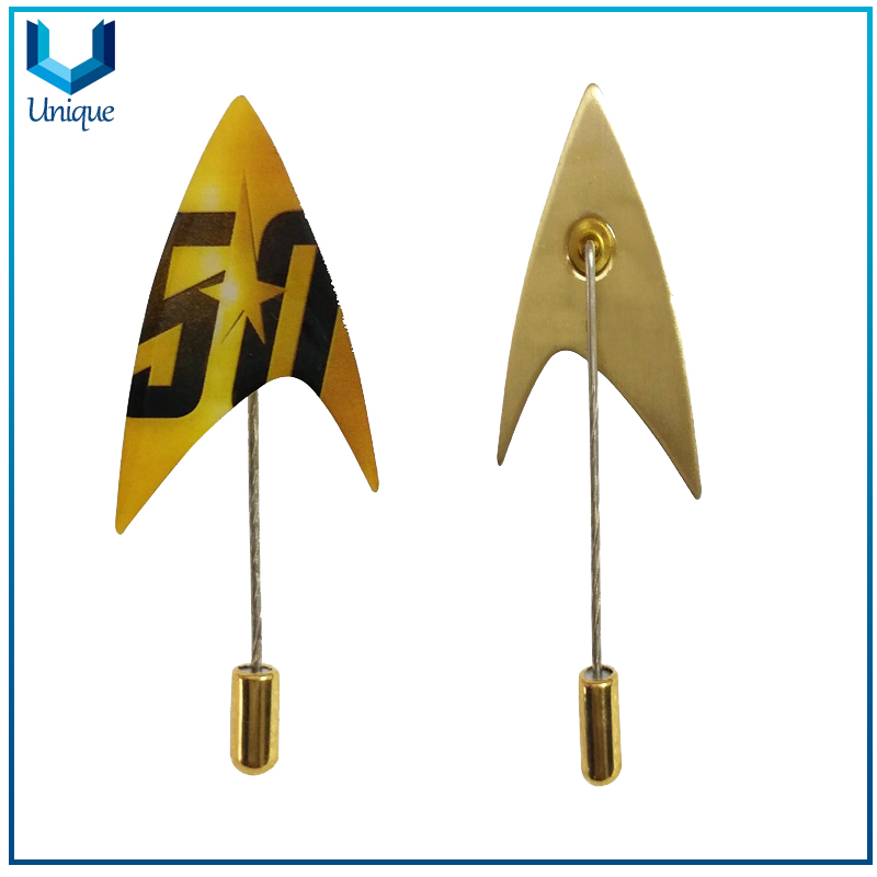 Customize Football Club Badge, Gold Enamel Lapel Pin with long Needle ...